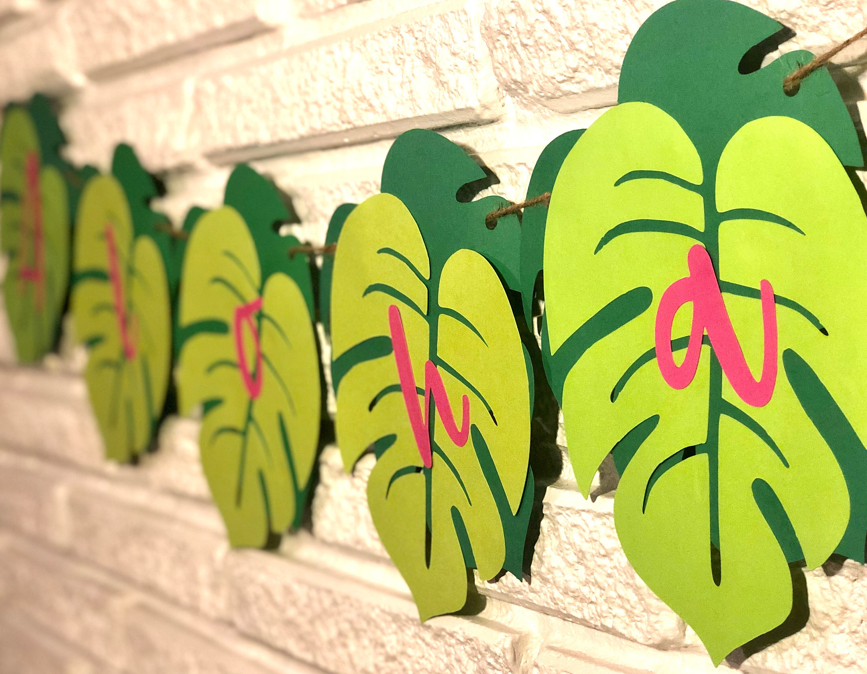 Aloha Banner, Tropical Banner, Luau Garland, - Etsy