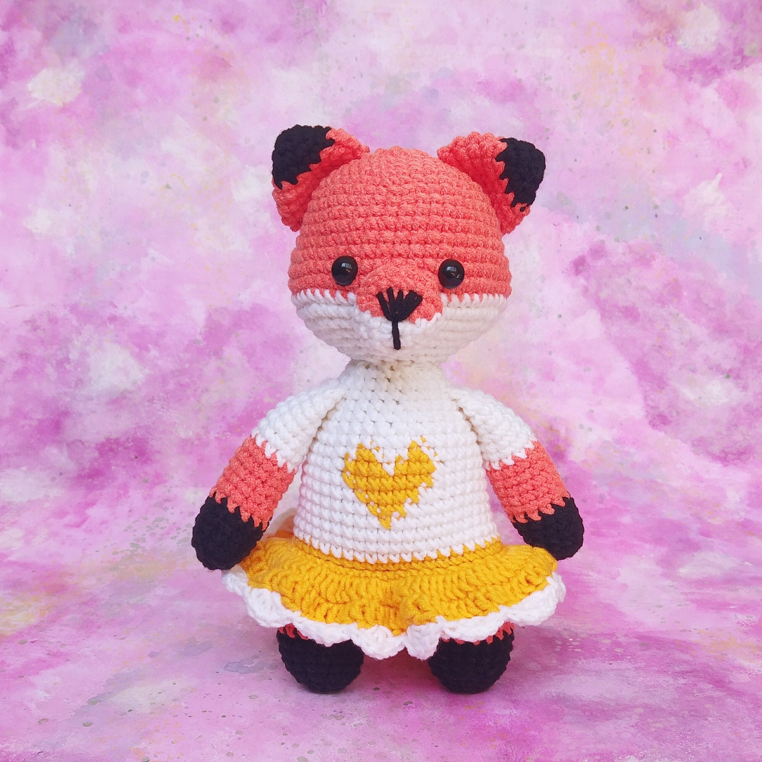 Fox eco toy cotton fox doll stuffed fox for baby girl red | Etsy