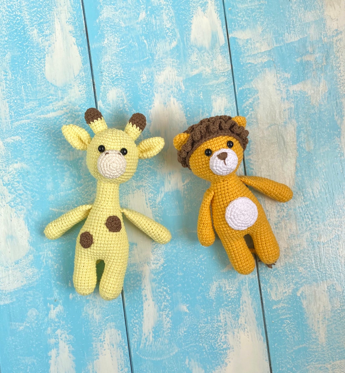 Small Crochet Safari Animals Small African Animals Cute Wild - Etsy