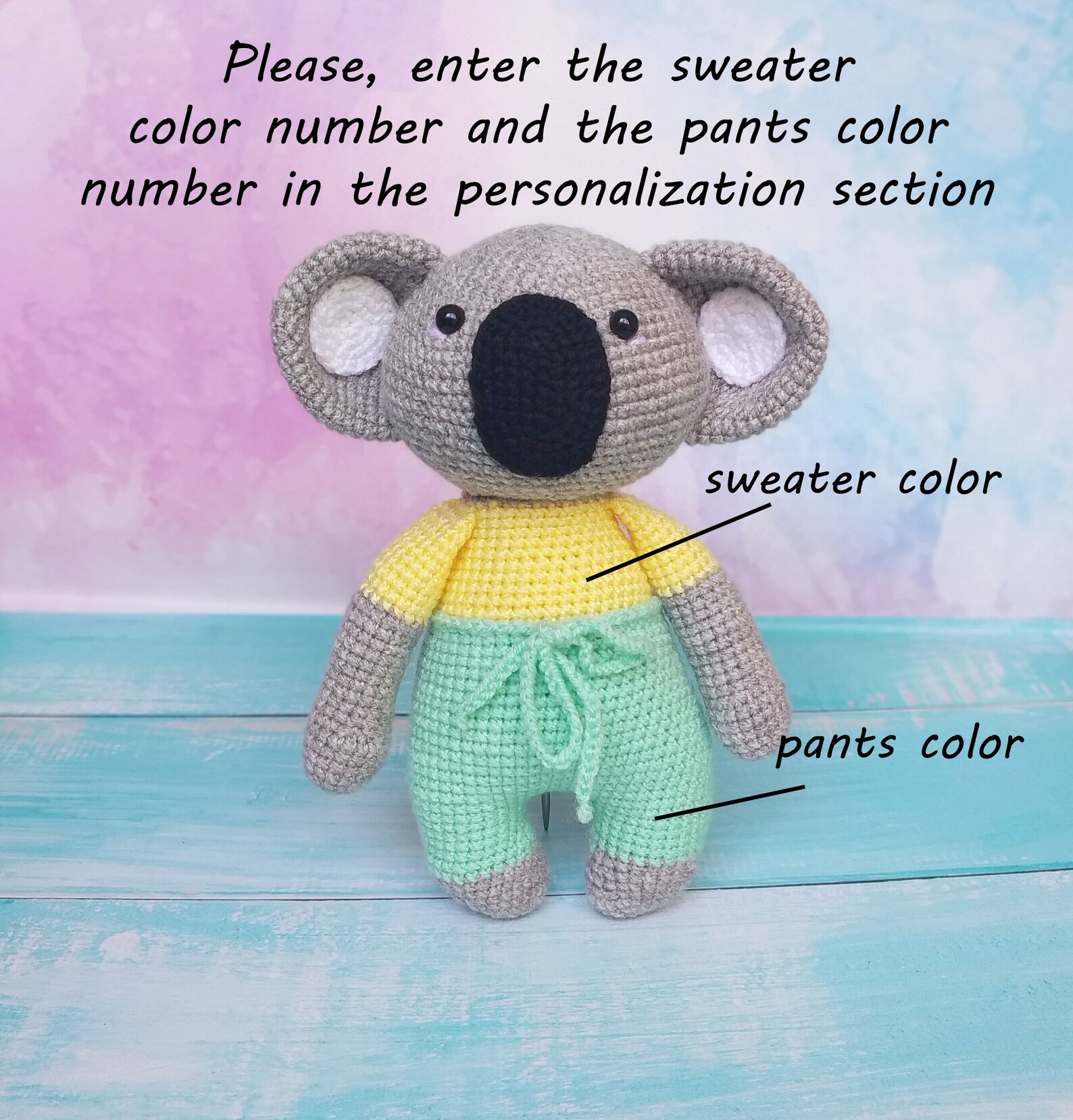 Stuffed Koala Animal Toy Personalized Koala Birthday Gift | Etsy