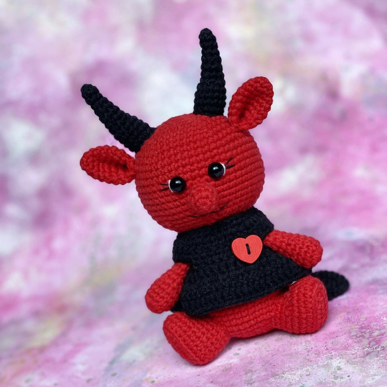 Cute Halloween Decor Devil Plush Doll Toy Red Devil Baby - Etsy