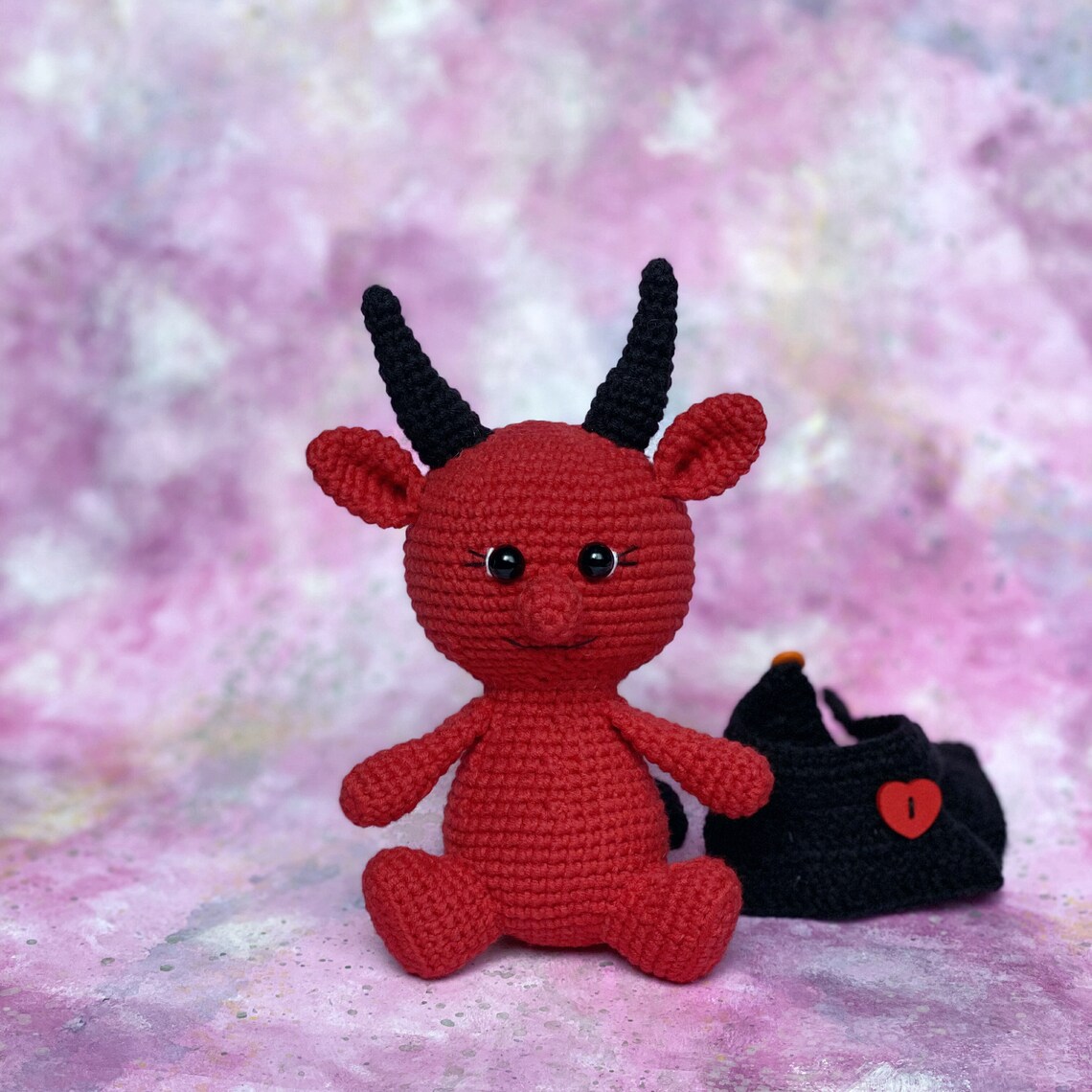 Cute Halloween Decor Devil Plush Doll Toy Red Devil Baby - Etsy
