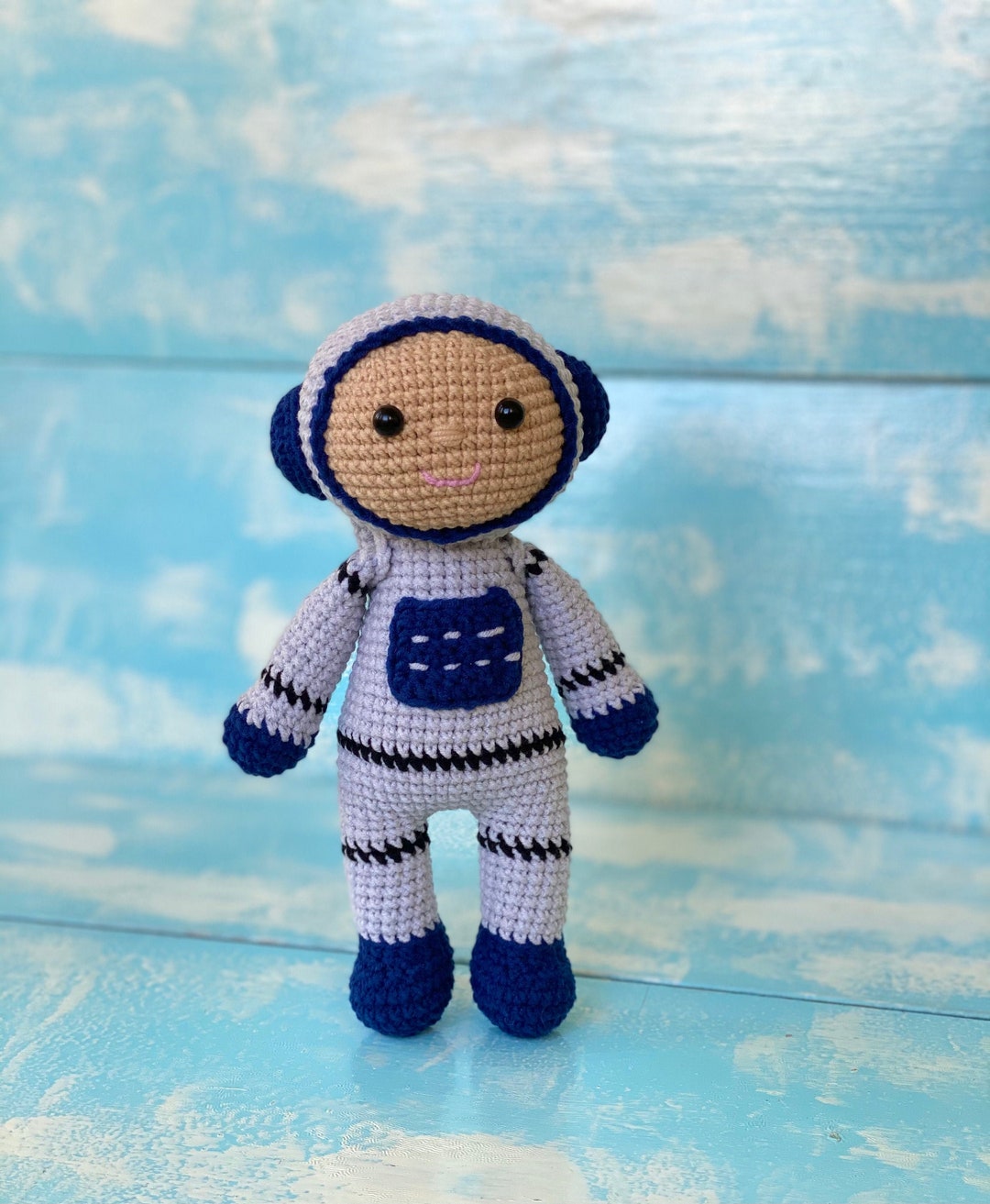 Astronaut Handmade Doll, Boy Doll, Spaceman Plush Toy, Cotton Yarn Toy ...