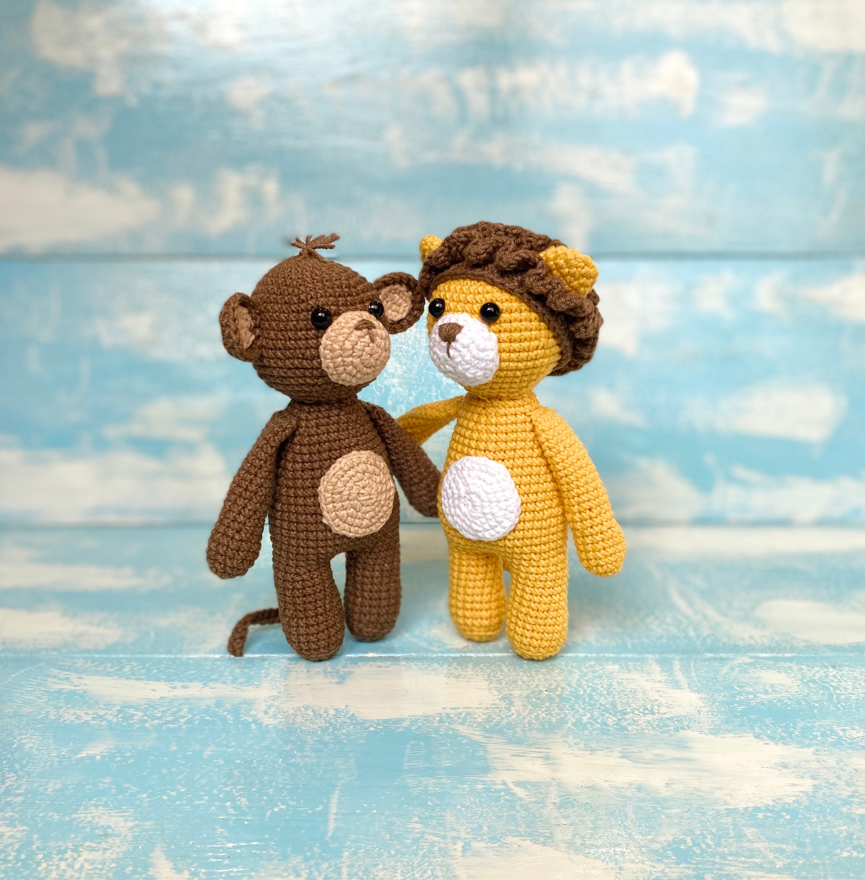 Small Crochet Safari Animals Small African Animals Cute Wild - Etsy