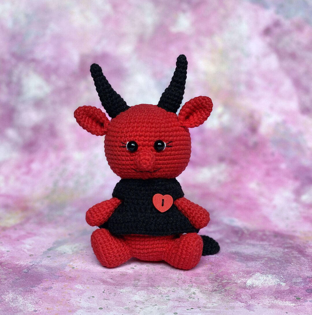 Cute Halloween Decor, Devil Plush Doll Toy, Red Devil Baby, Fun Stuffed ...