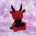 Cute Halloween Decor Devil Plush Doll Toy Red Devil Baby - Etsy