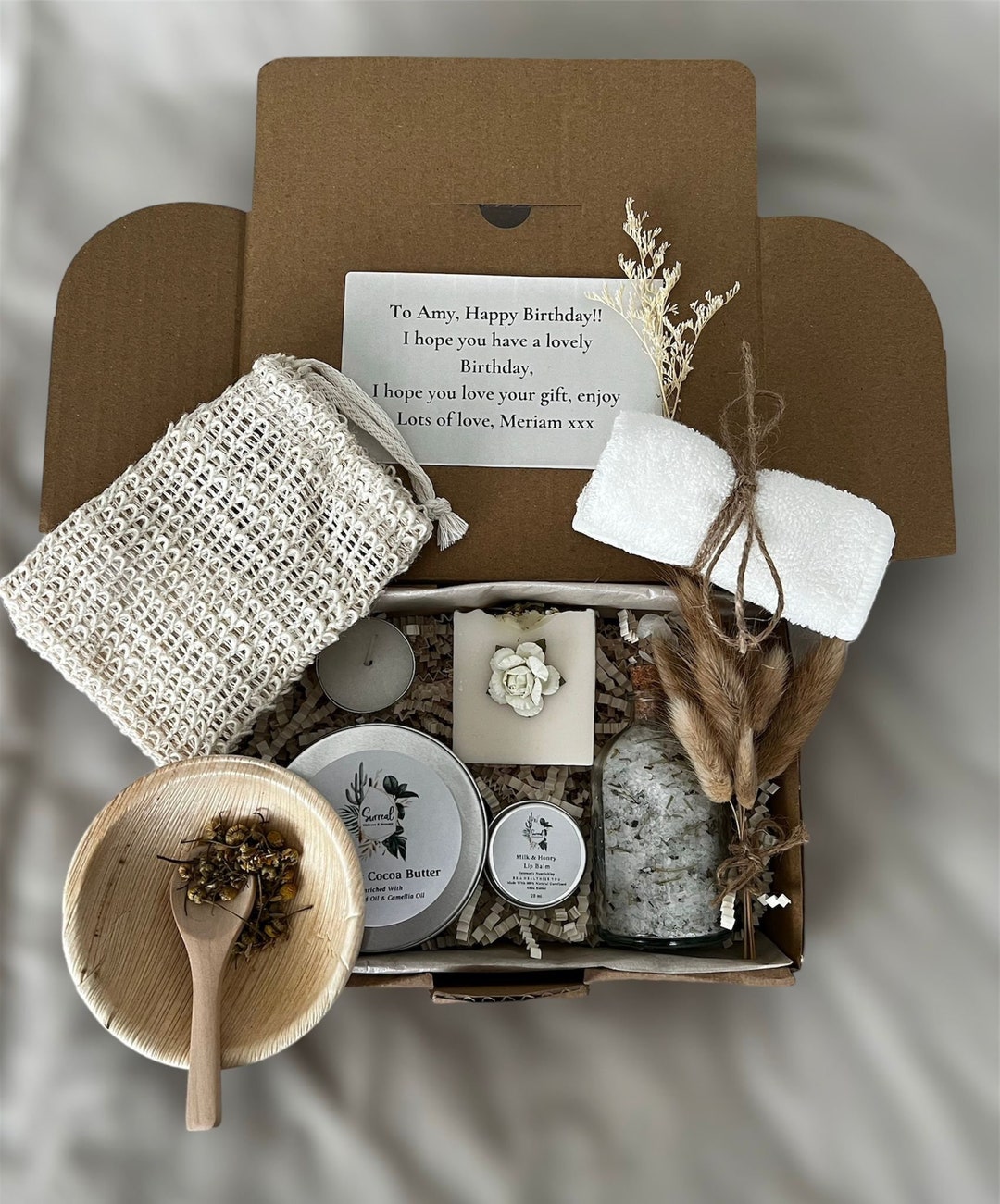Personalized Spa Gift Set: Self Care Pamper Hamper - Etsy