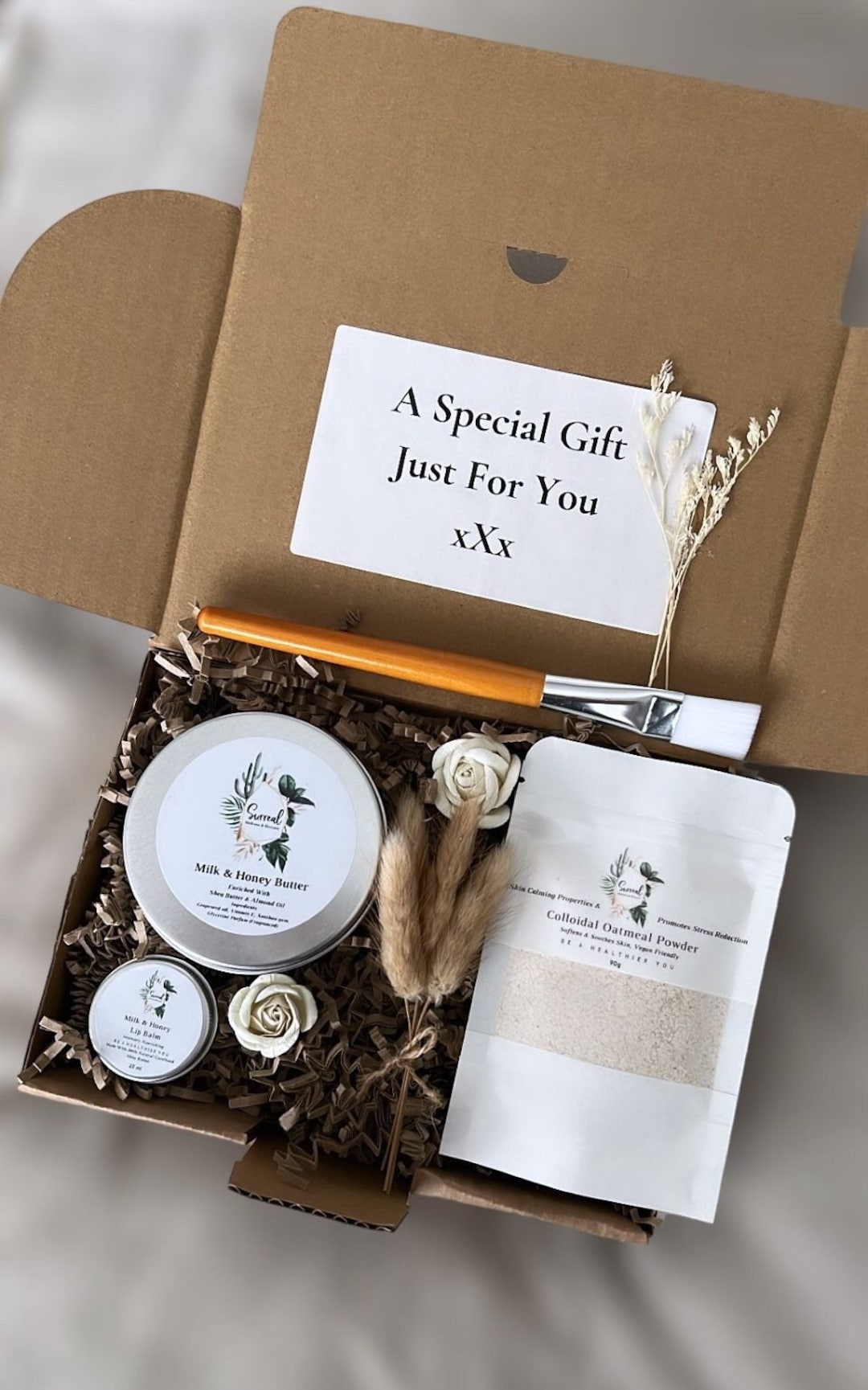 Vegan Spa Kit Care Package Organic Zero Waste Skincare Gift Set ...