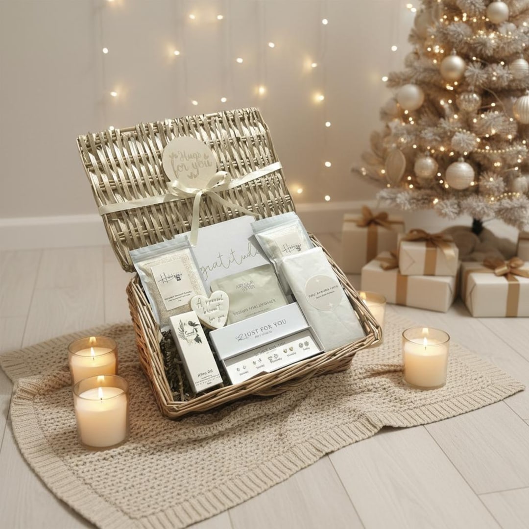 Personalized Self-care Gift Hamper: Earrings, Journal, Face Masks ...