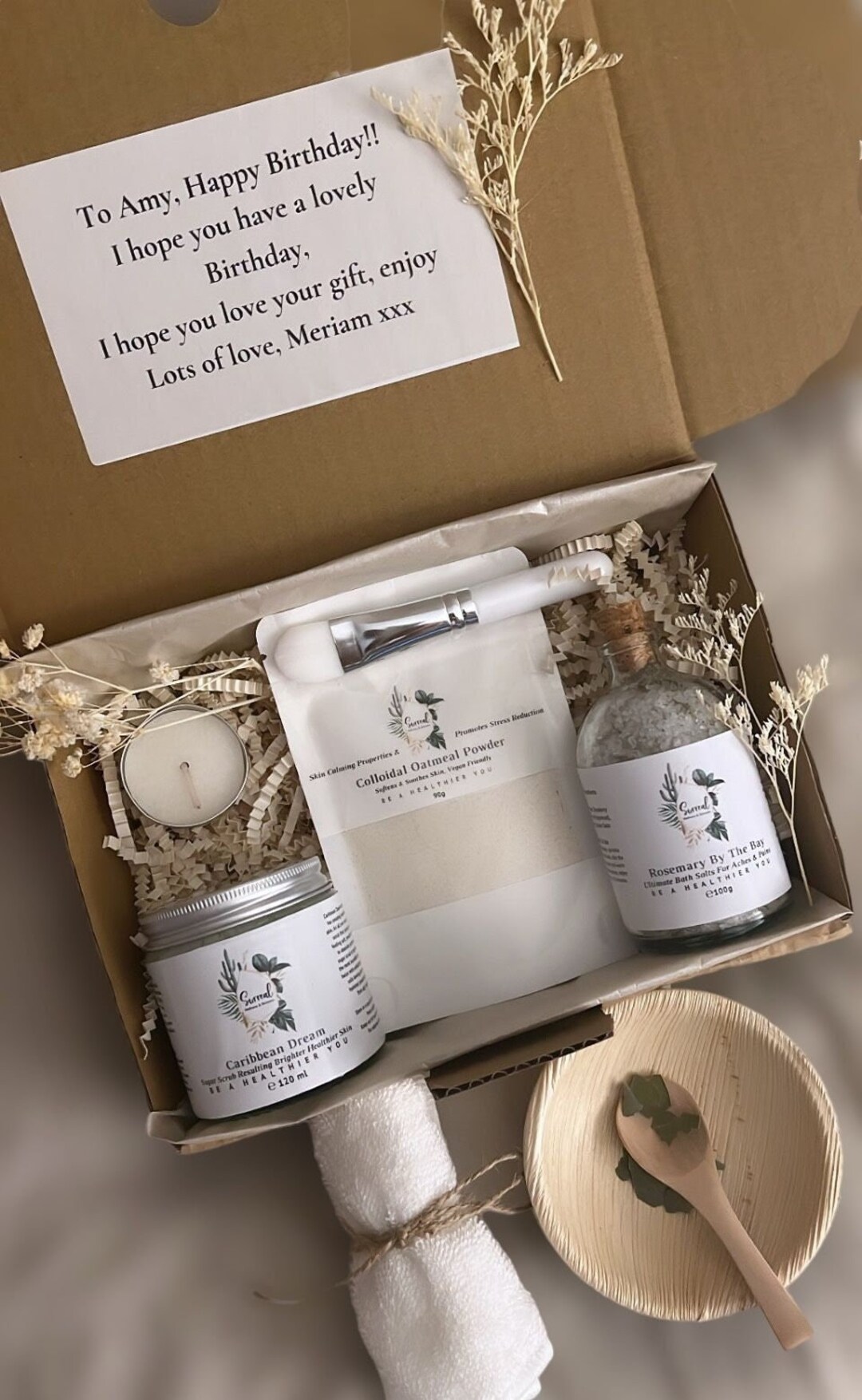 Personalised Pamper Gift Box, Self Care Box, Ladies Gift Box Birthday ...