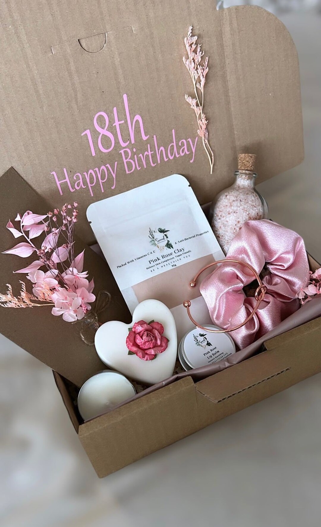 Vegan Spa Gift Set: Chamomile & Rose Self-care Box - Etsy