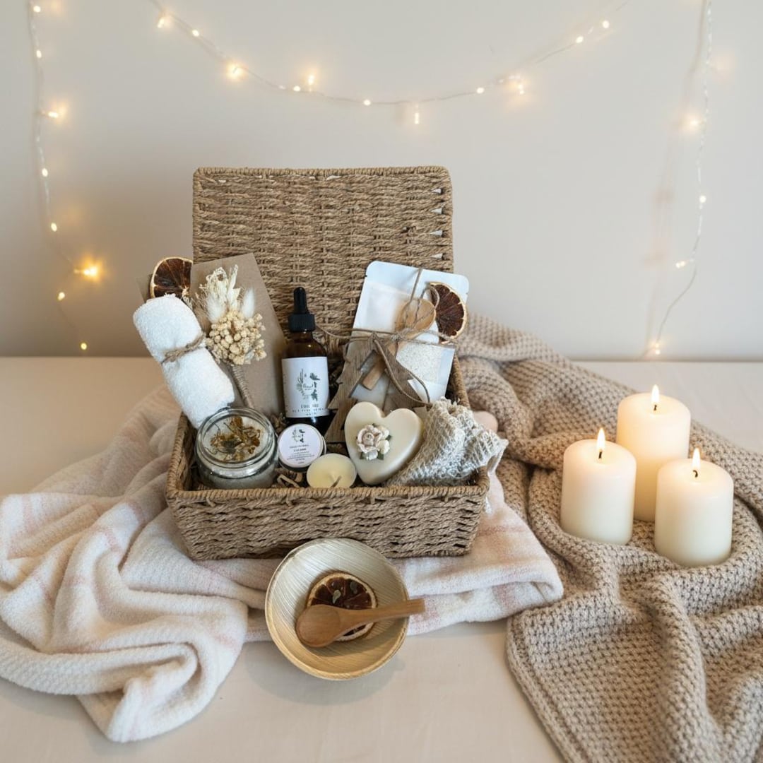 HUG IN A HAMPER Vegan Friendly Zero Waste Eco Hamper Basket for Her - Etsy