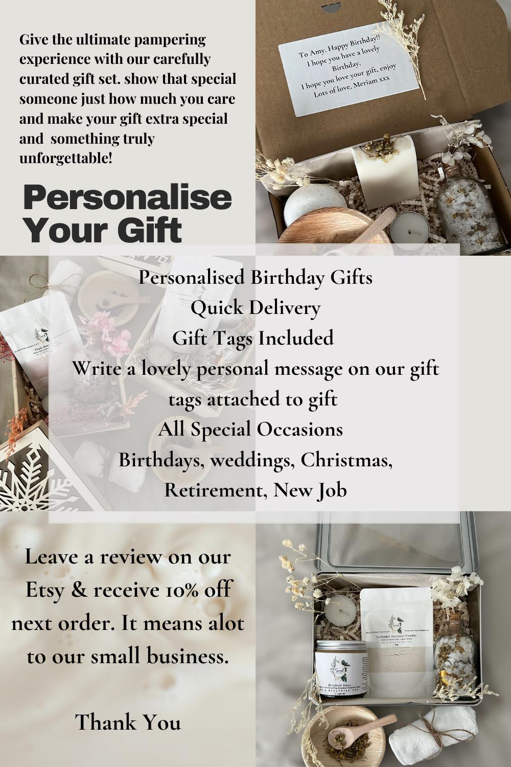 Wellness Hamper Wicker Gift Box Pamper Kit Spa Relaxation Care Get Well ...