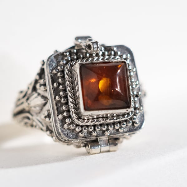 Amber Color Ring - Etsy