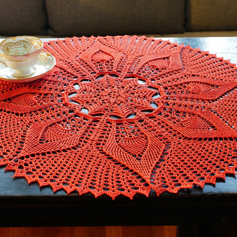Red Doilies - Etsy