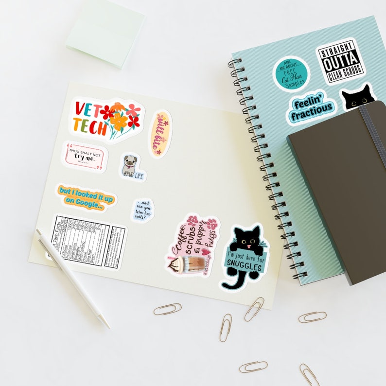 Vet Tech Week Vet Assistant Sticker Sheet - ONE SHEET - Etsy
