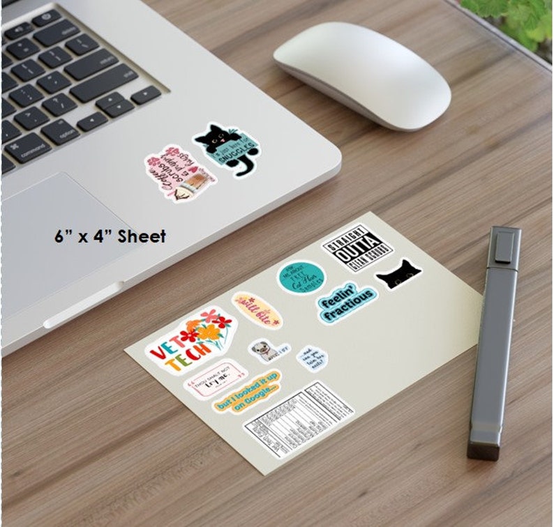 Vet Tech Week Vet Assistant Sticker Sheet - ONE SHEET - Etsy