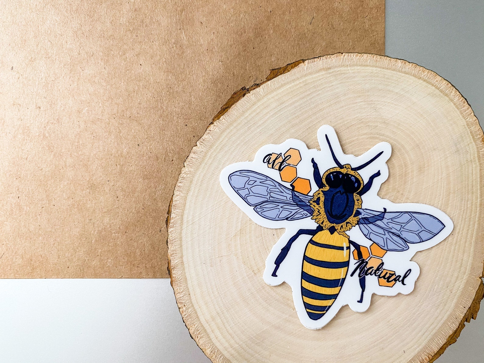 Pegatina de abeja natural calcomanía de vinilo impermeable - Etsy España