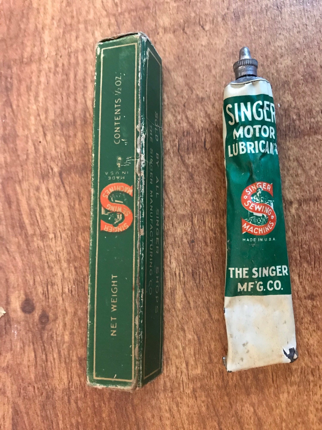 Vintage Singer Sewing Machine Oil Lubricant Tube and Original Box - Etsy