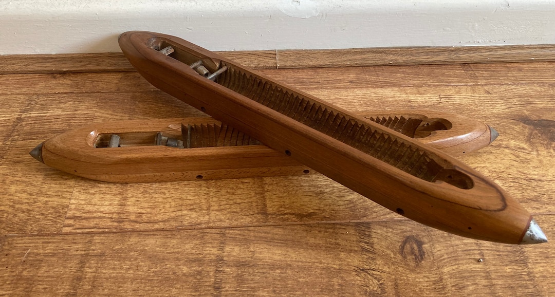2 Vintage Wooden Loom Shuttles With Metal Tips C1920’s - Etsy