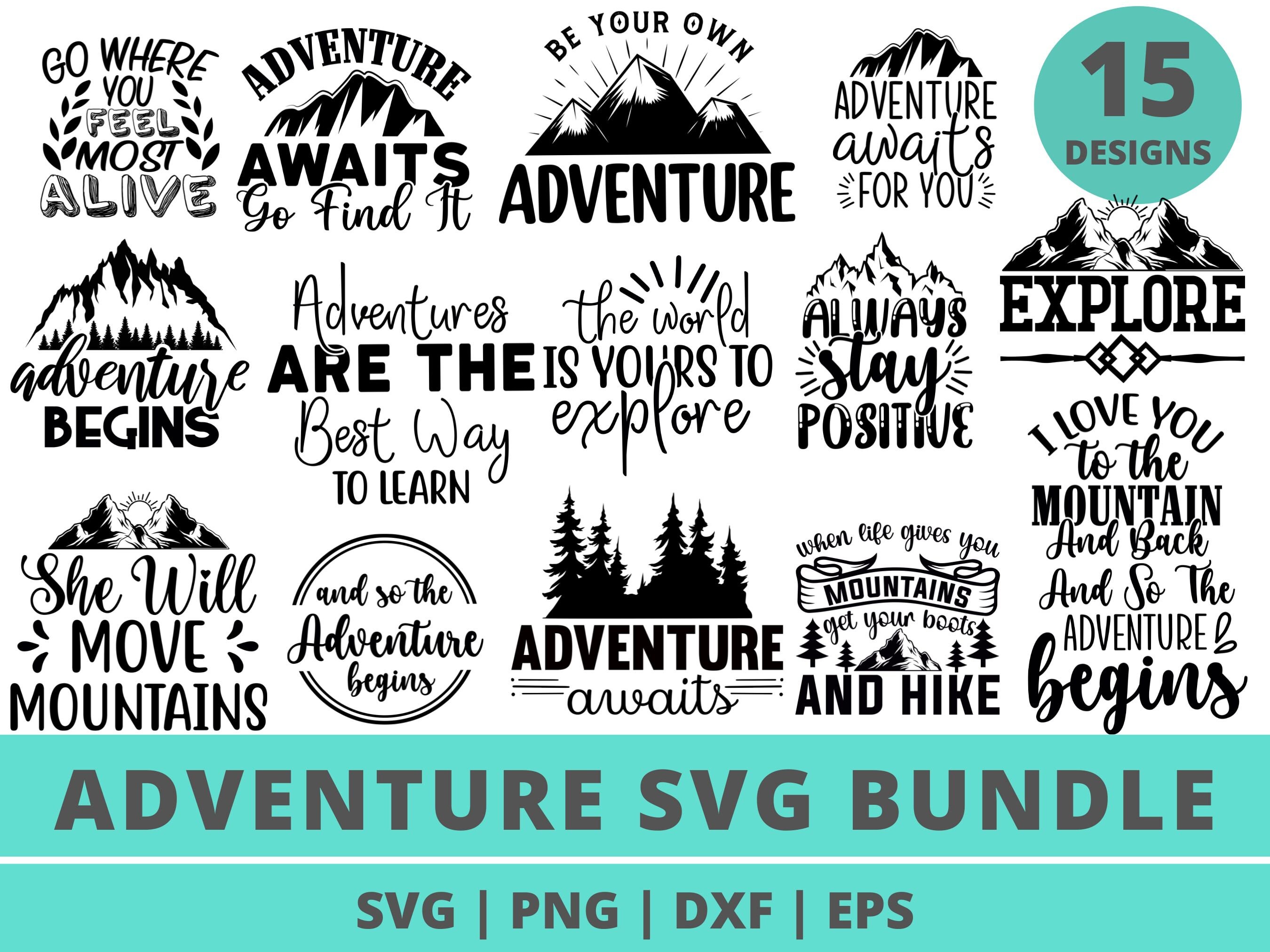 Adventure Svg Bundle | Explore Svg | Camping Svg | Nature Svg ...