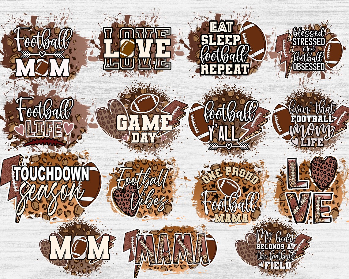Football Sublimation Bundle, Football PNG Print, Sublimation PNG ...