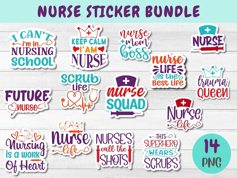 Nurse PNG Bundle Design - Nurse Bundle SVG File for Cricut - Nurse ...