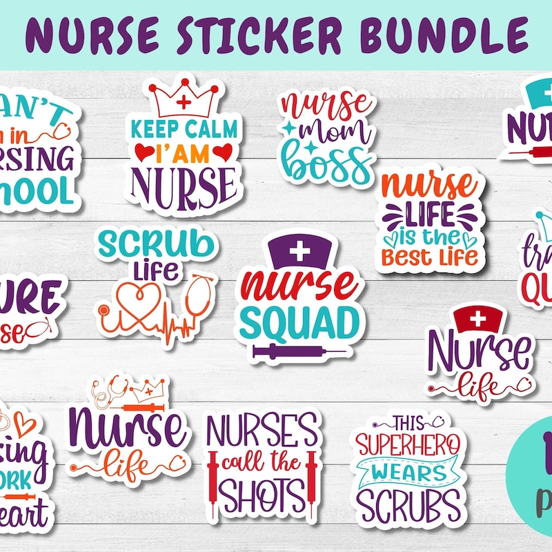 Nurse Stickers - Etsy