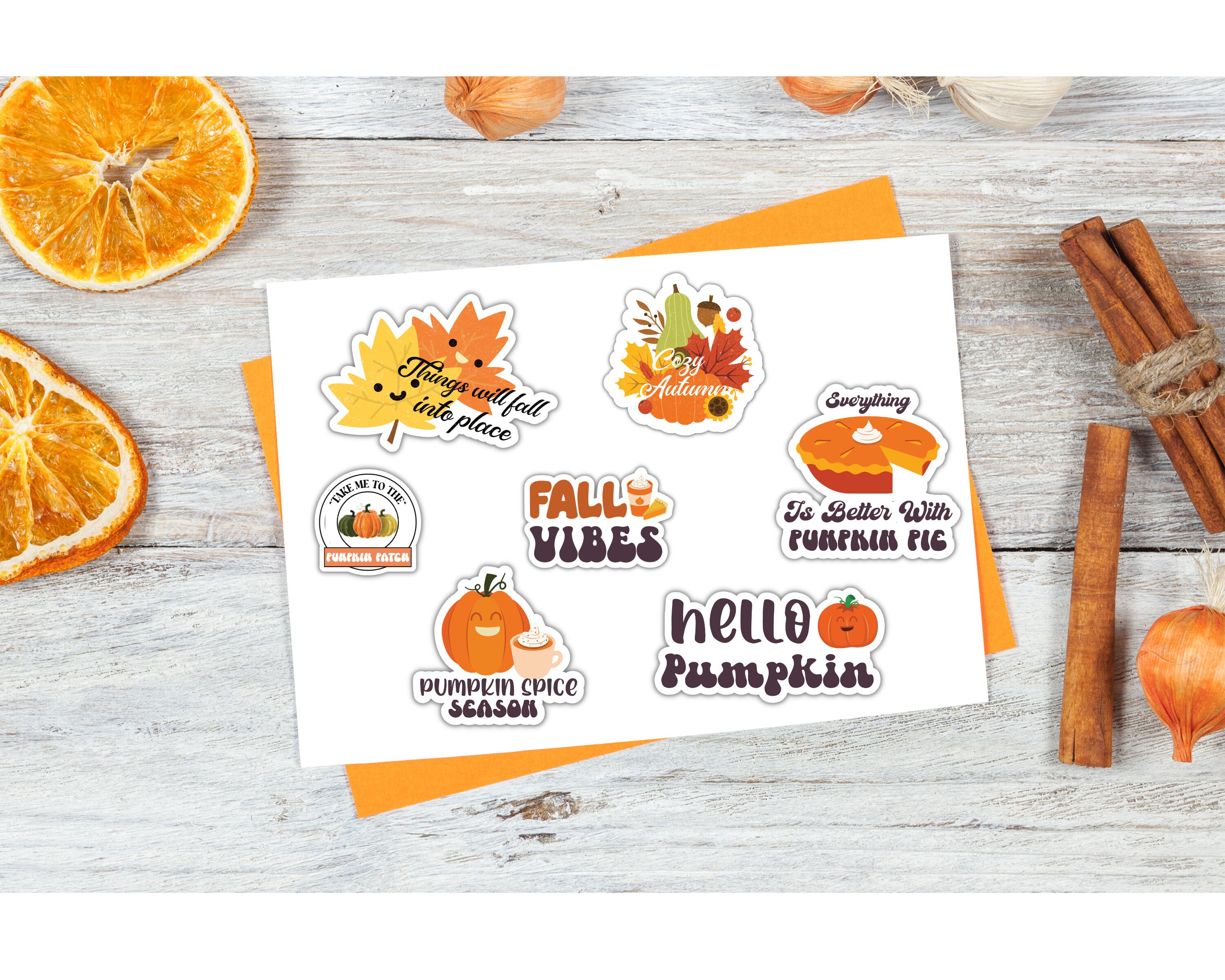 Printable Fall Sticker Bundle | Autumn Stickers | Fall Planner Stickers ...