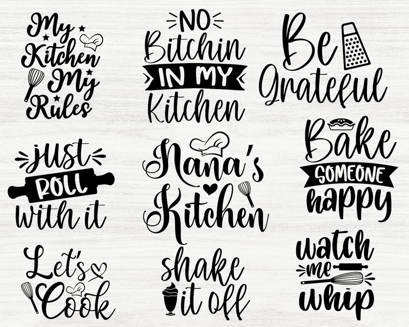 Kitchen SVG Bundle, Kitchen Sayings SVG, Kitchen Quotes, Kitchen Towel ...