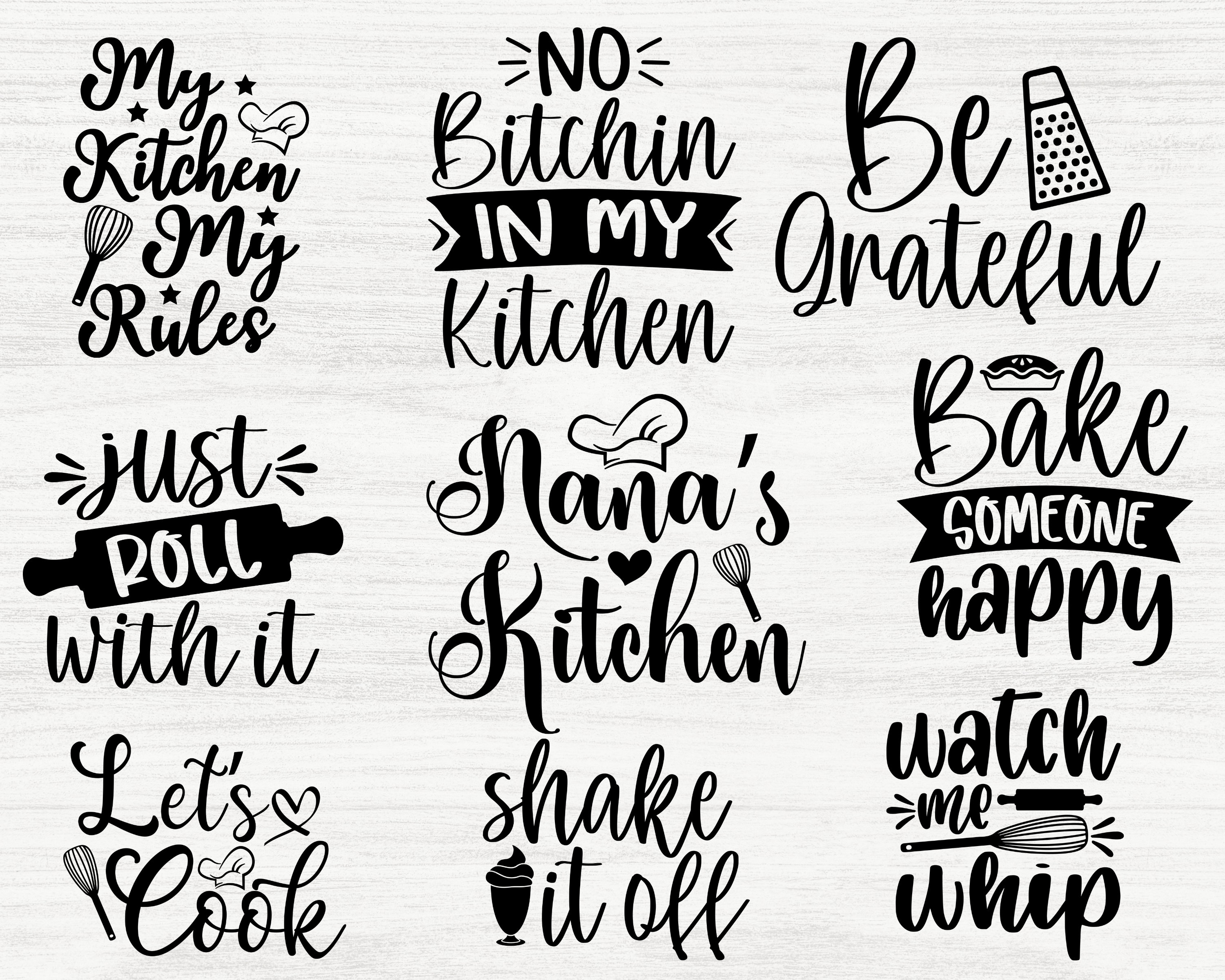 Kitchen SVG Bundle, Kitchen Sayings SVG, Kitchen Quotes, Kitchen Towel ...