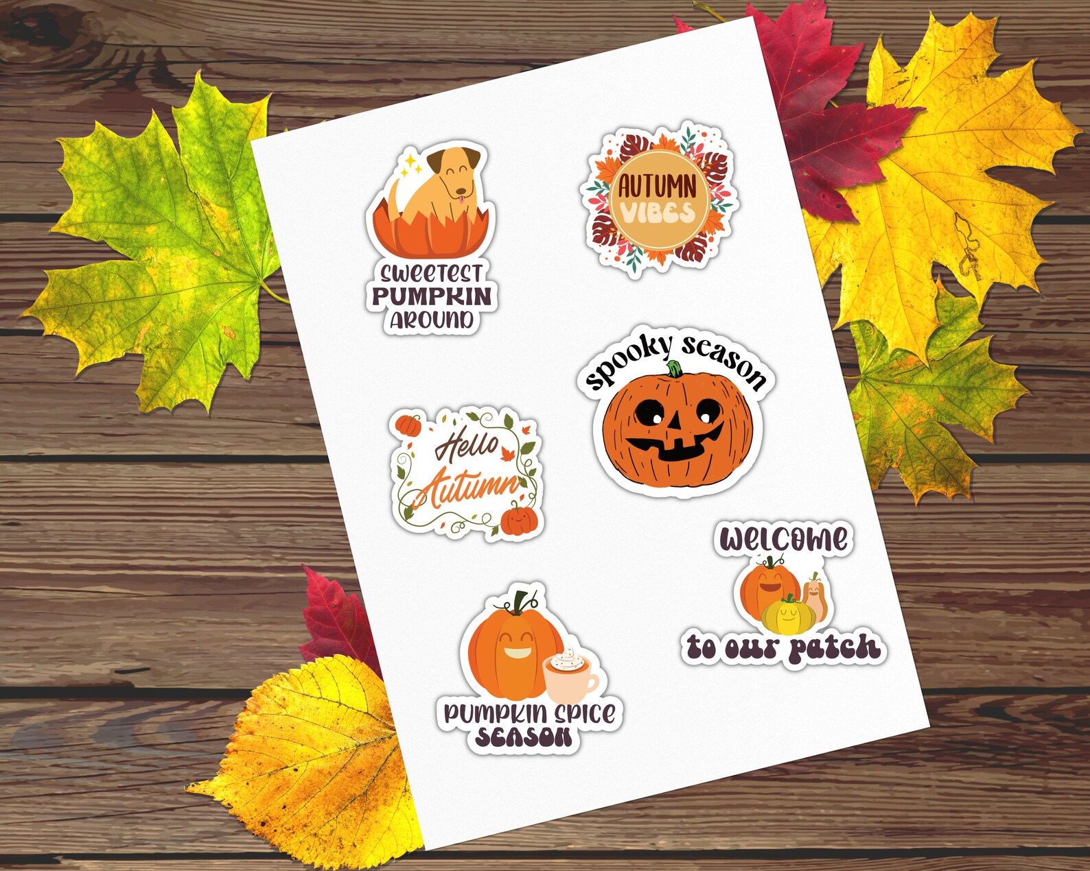 Printable Fall Sticker Bundle | Autumn Stickers | Fall Planner Stickers ...