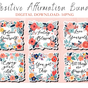 Positive Png Printable Stickers, Inspirational, Png, Mental Health Png ...