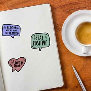 Positive Png Printable Stickers, Inspirational, Svg, Png, Mental Health ...