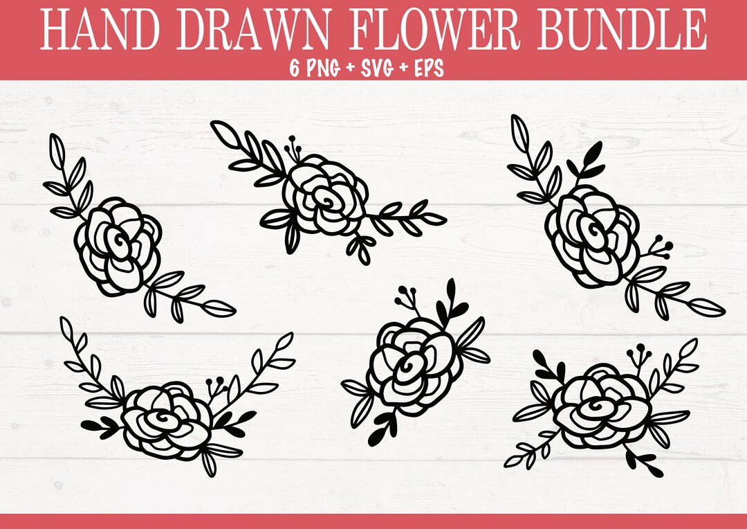 Flower Bundle Svg, Flower Svg, Wildflower Svg, Flowers and Leaves ...