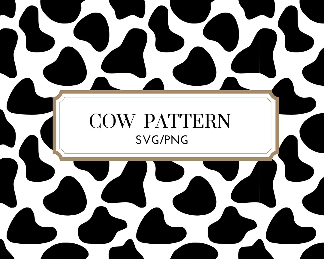 Cow Pattern, Seamless Cow Pattern Svg, Png Transparent Background, Cow ...