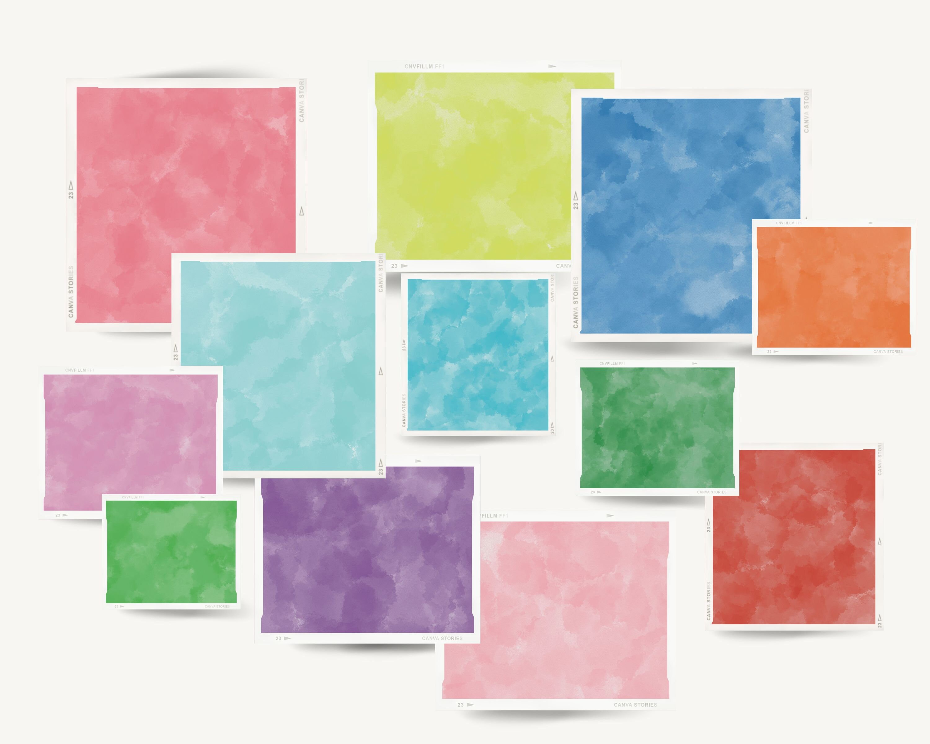 16 Watercolor Digital Paper, Watercolor Background, Watercolor Texture ...