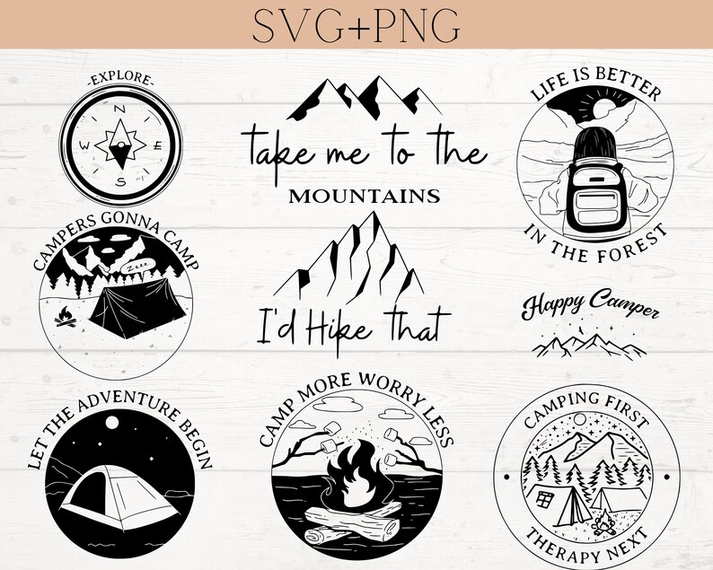 Camping Svg Bundle | Camping T-shirt SVG | Explore Svg | Camping Svg ...
