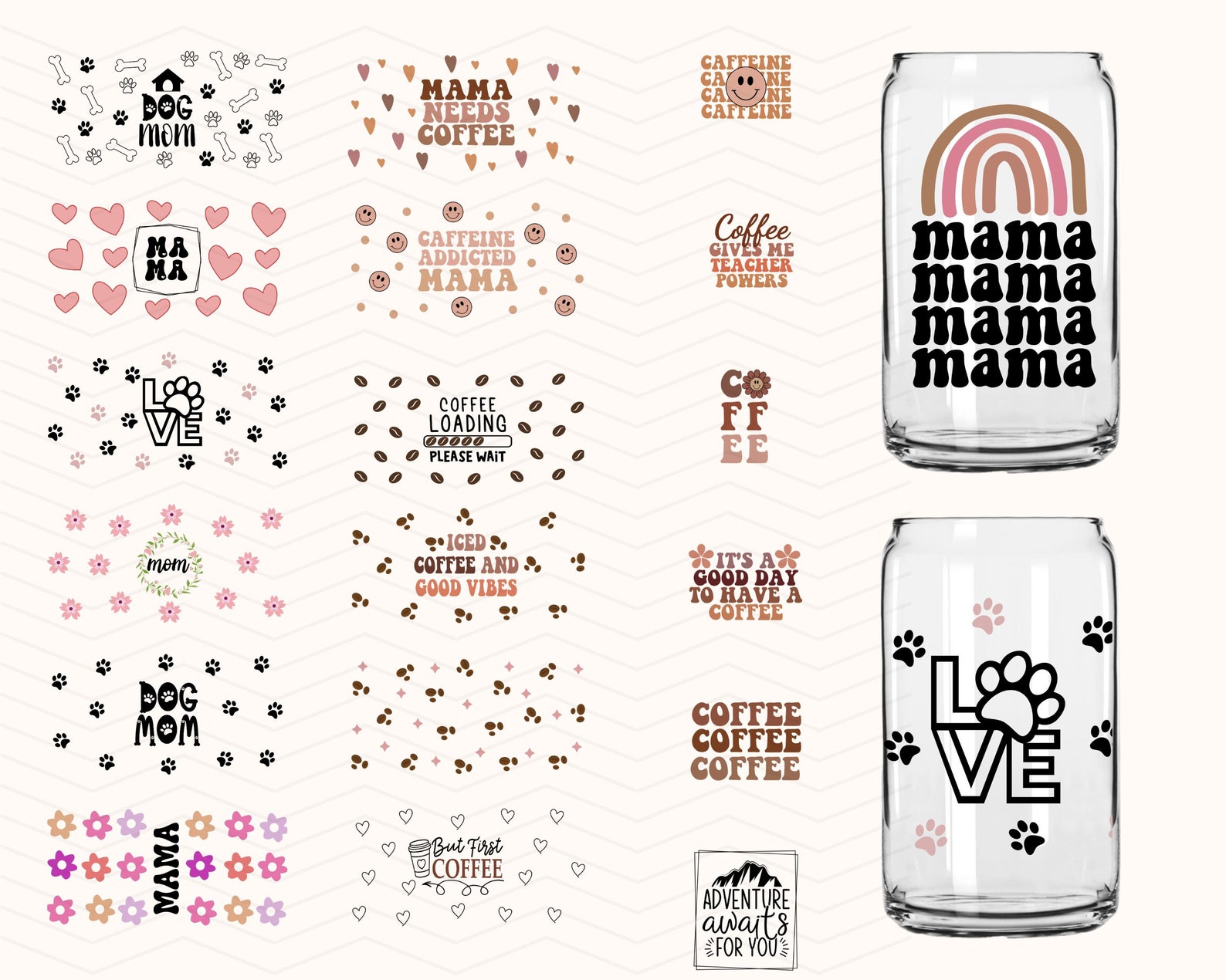 Libbey Glass Svg, Glass Can Svg, Can Wrap Svg, 16oz Libbey Can Wrap ...