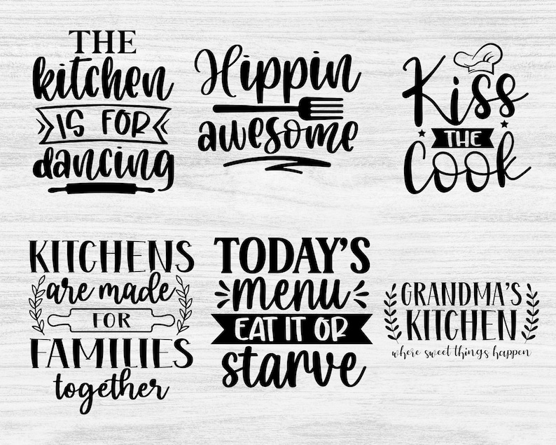 Kitchen SVG Bundle, Kitchen Sayings SVG, Kitchen Quotes, Kitchen Towel ...