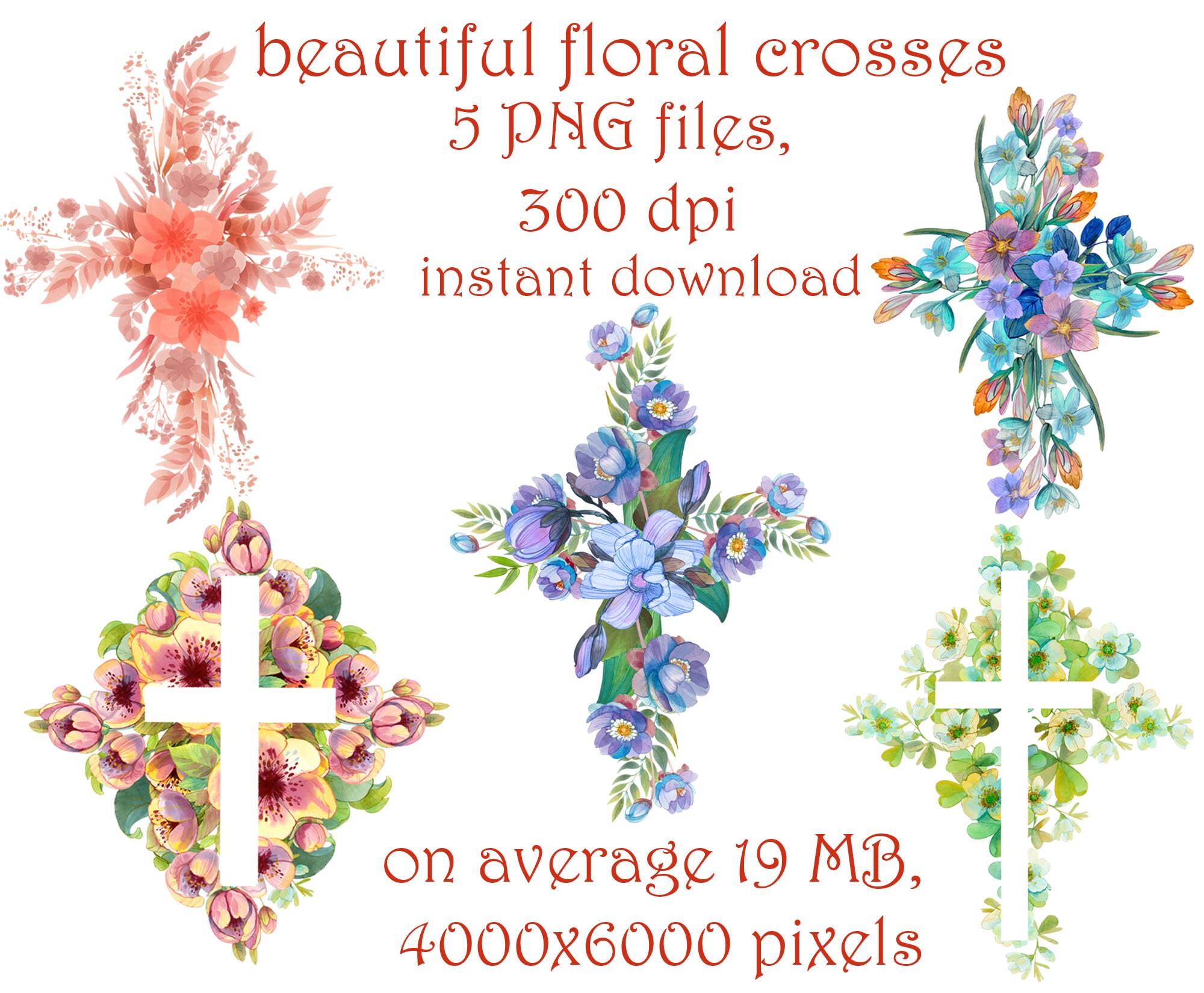 Creative Crosses Clip Art