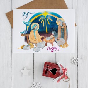 A Set of Christmas Nativity Cards Digital Download, Hand-drawn ...