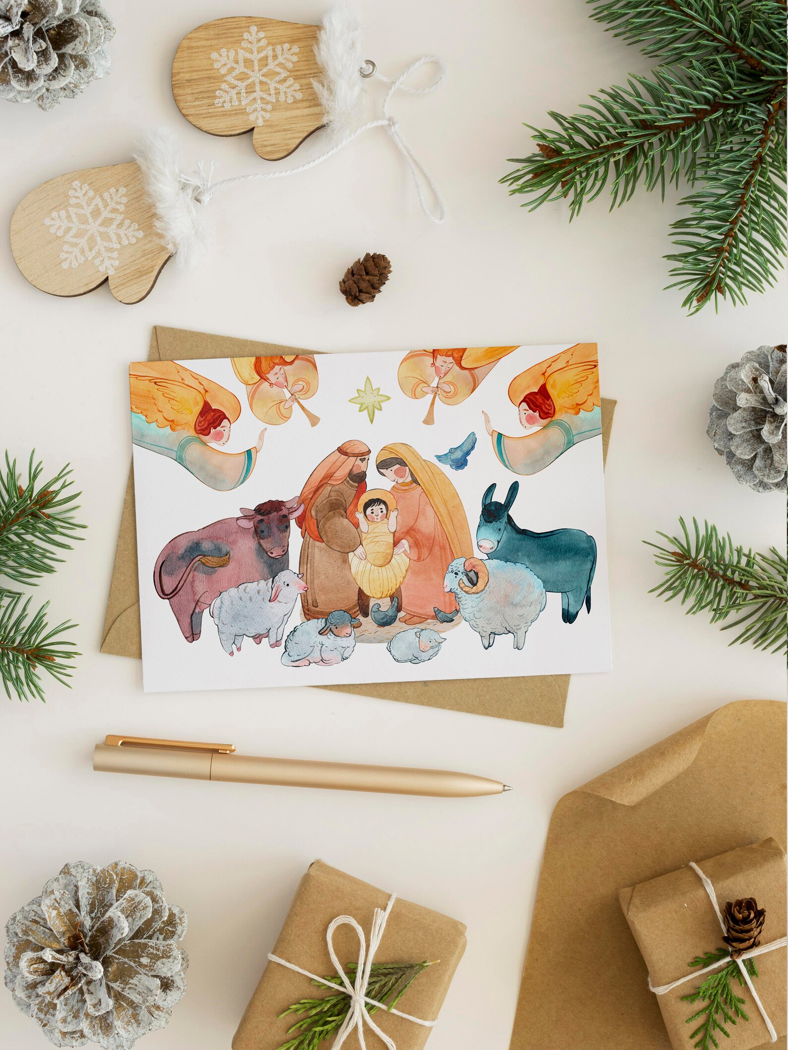 A Set of Christmas Nativity Cards Prints Digital Download - Etsy