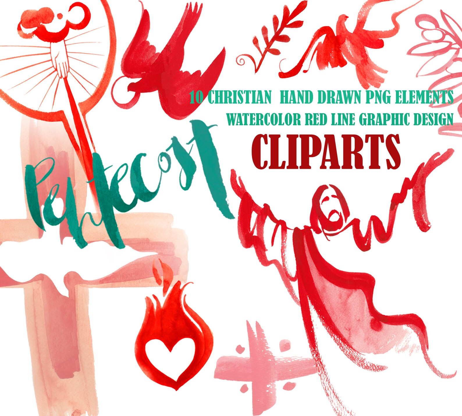 Christian Clipart, Pentecost Clipart, Christian Graphics Symbols ...