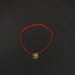Handmade 18K Gold Plated Red Silk String Ring | Unique Design ...