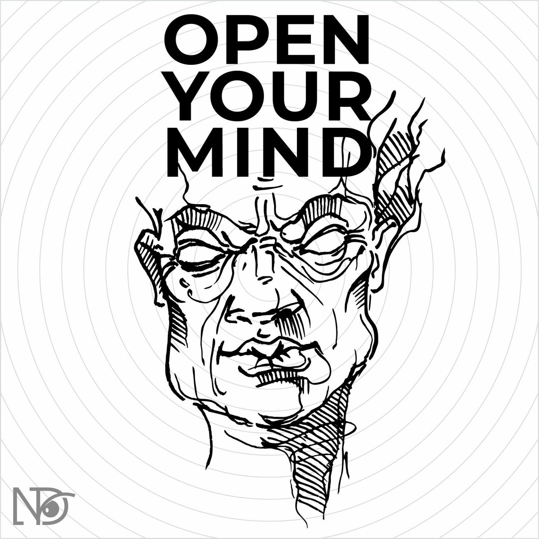Open Your Mind SVG, Inspirational PNG, Digital Download, Printable Wall ...