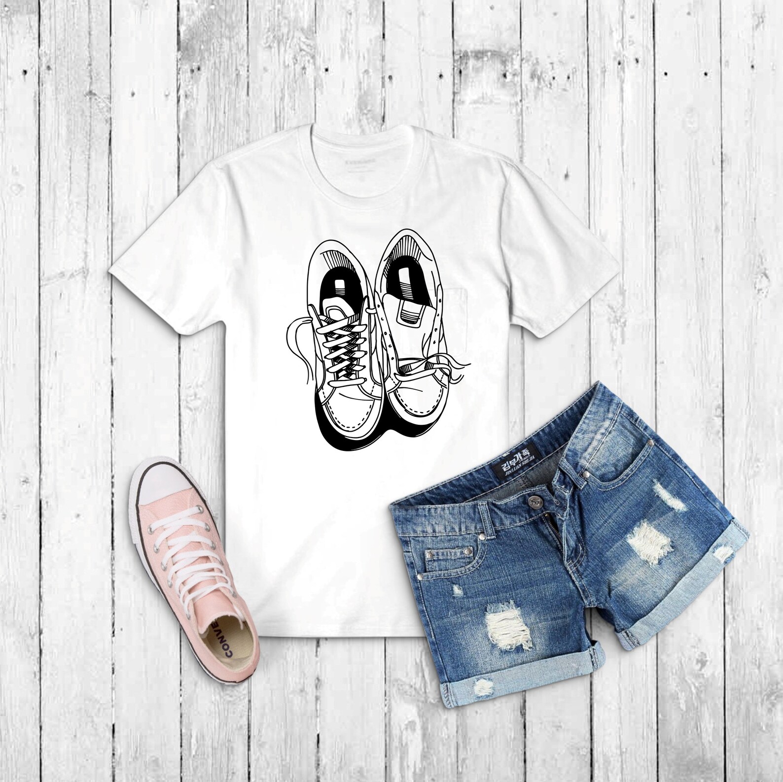 Sneakers Svg Png, Vector Cutfile, Sports Shoes Svg, Drawn Outline ...