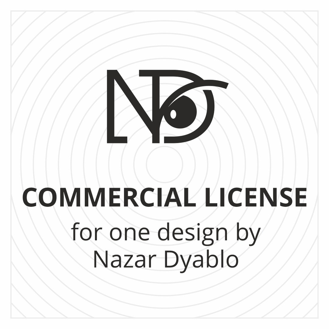 Commercial Use License for ONE Svg/png Design – up to 1,000 Sales - Etsy