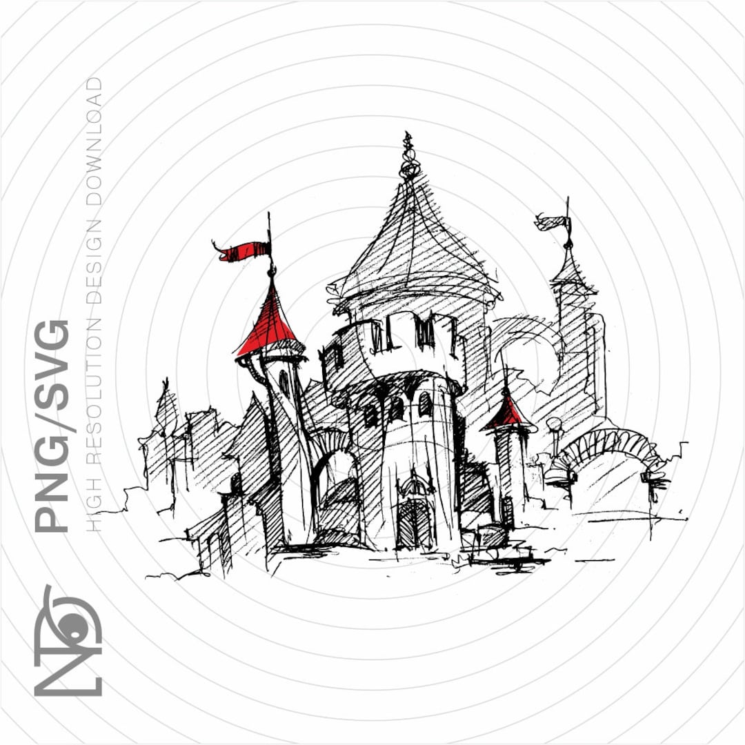 Castle SVG, Architecture SVG, Fairy Tale Castle, Digital Download ...