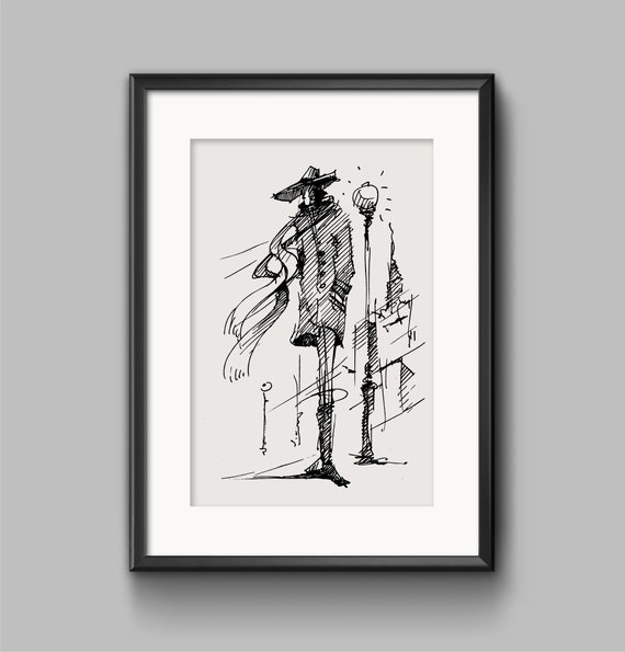 Man Line Art Man Body Art Line Art Man Male Sketch Line | Etsy